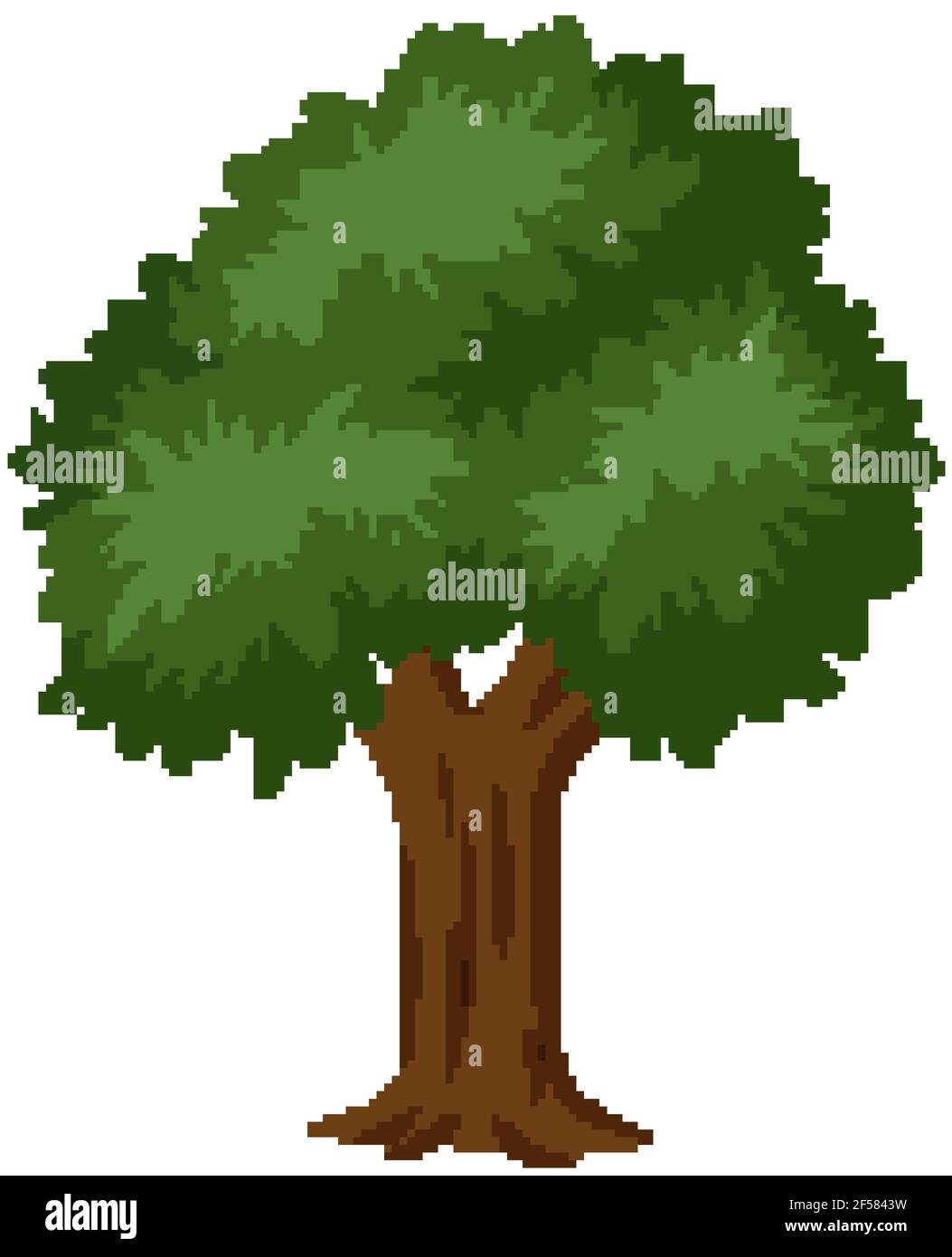 Isolated tree on white background illustration Stock Vector Image & Art ...