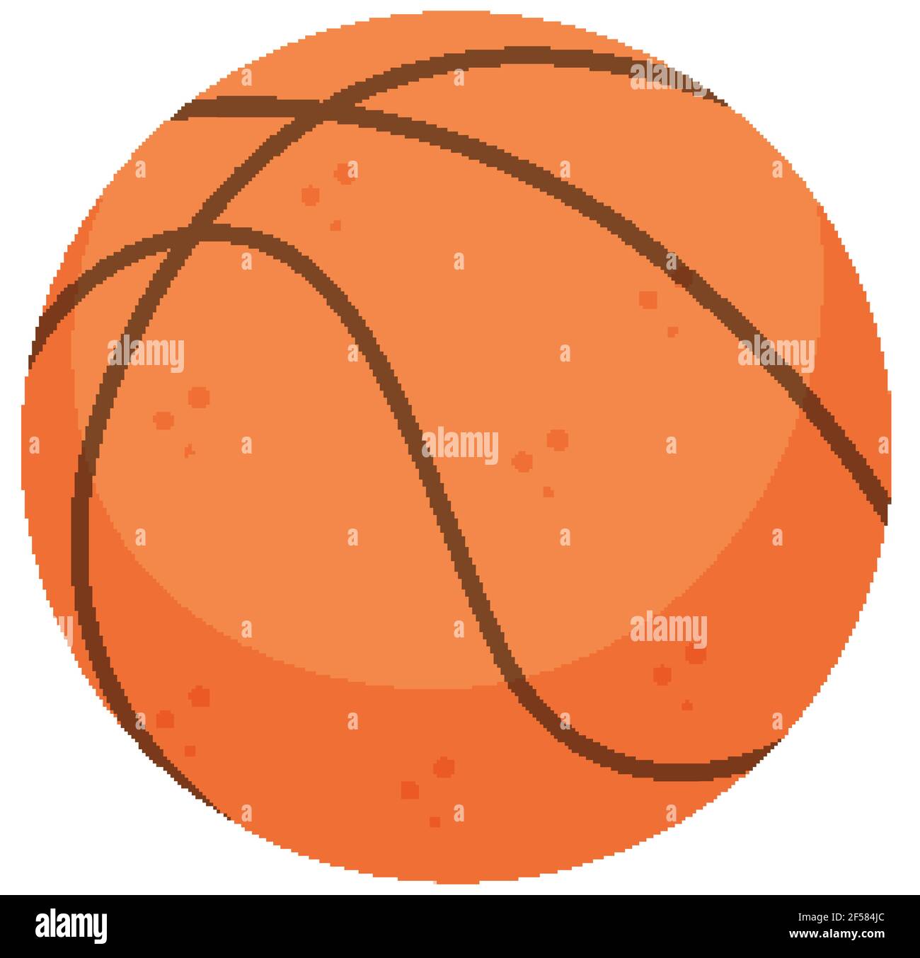 Basketball ball isolated on white background illustration Stock Vector ...