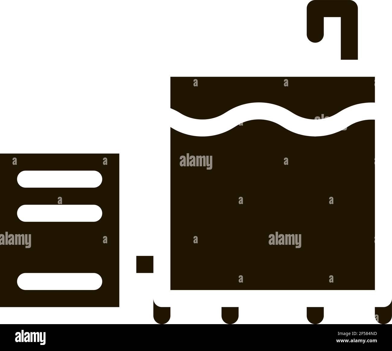 milk fullness icon Vector Glyph Illustration Stock Vector Image & Art ...