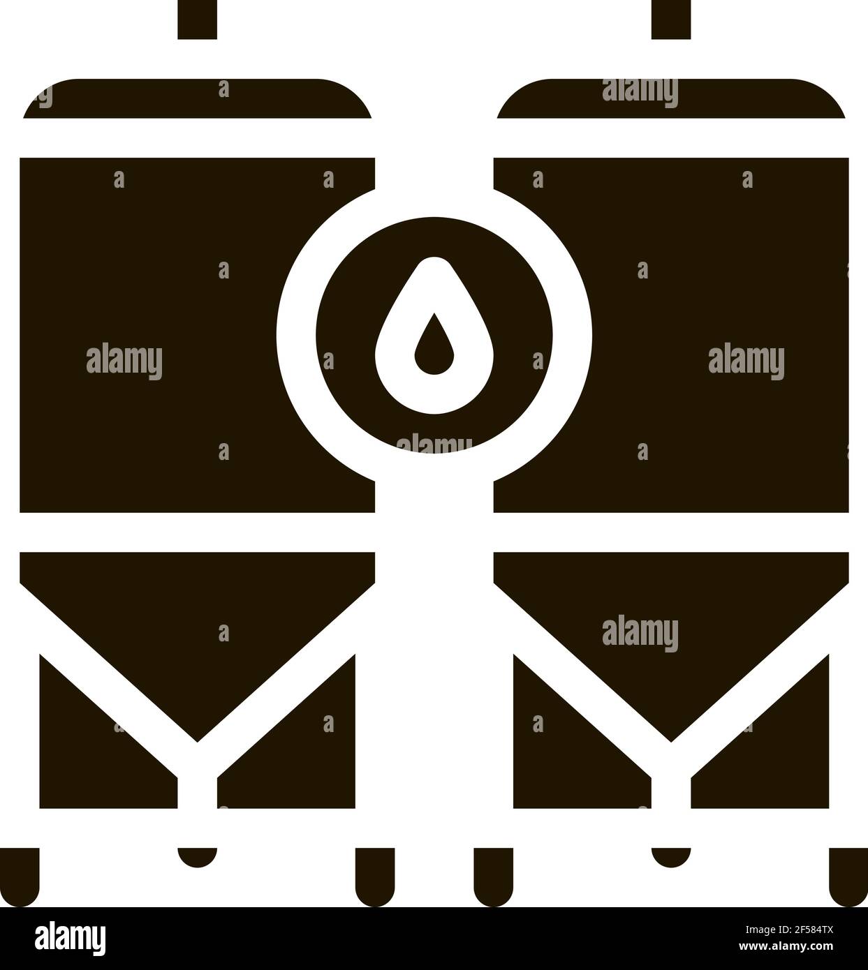 water machines icon Vector Glyph Illustration Stock Vector Image & Art ...