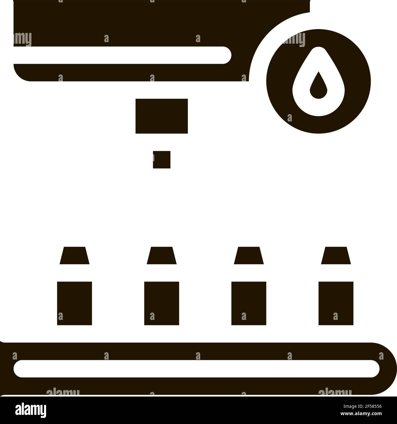 Machine filling bottle Cut Out Stock Images & Pictures - Alamy