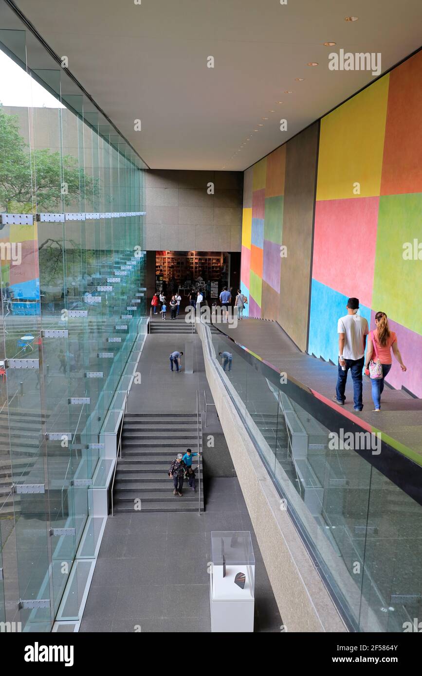 Interior view of Carnegie Museum of Art with courtyard.Pittsburgh ...