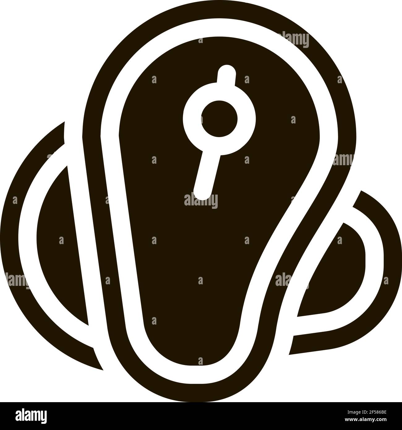 salmon fillet icon Vector Glyph Illustration Stock Vector Image & Art ...