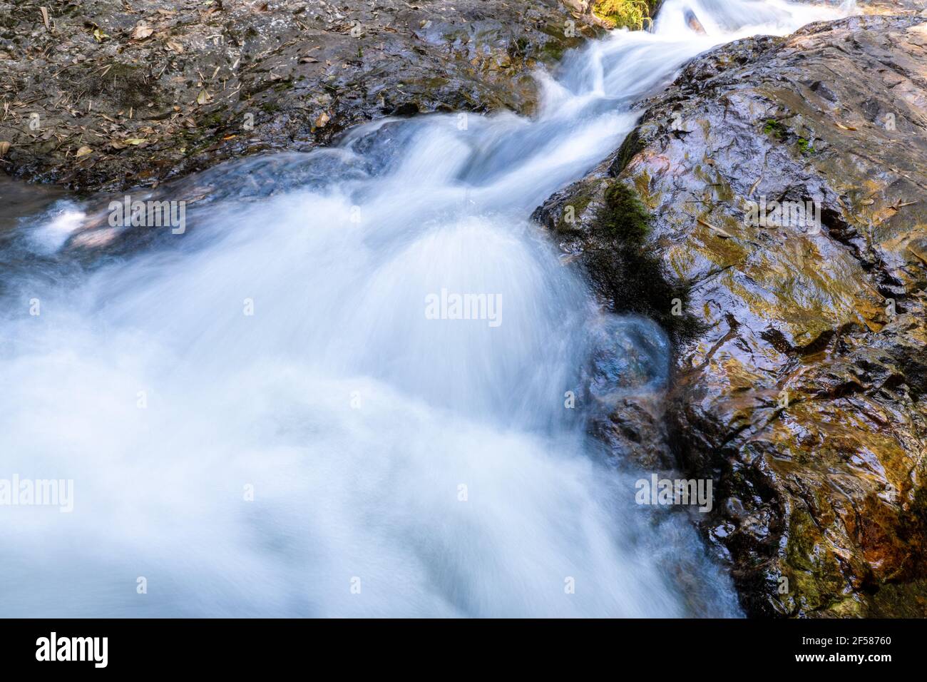 Waterfall in forest at Chae Son Nation park, Northern, Thailand Stock ...