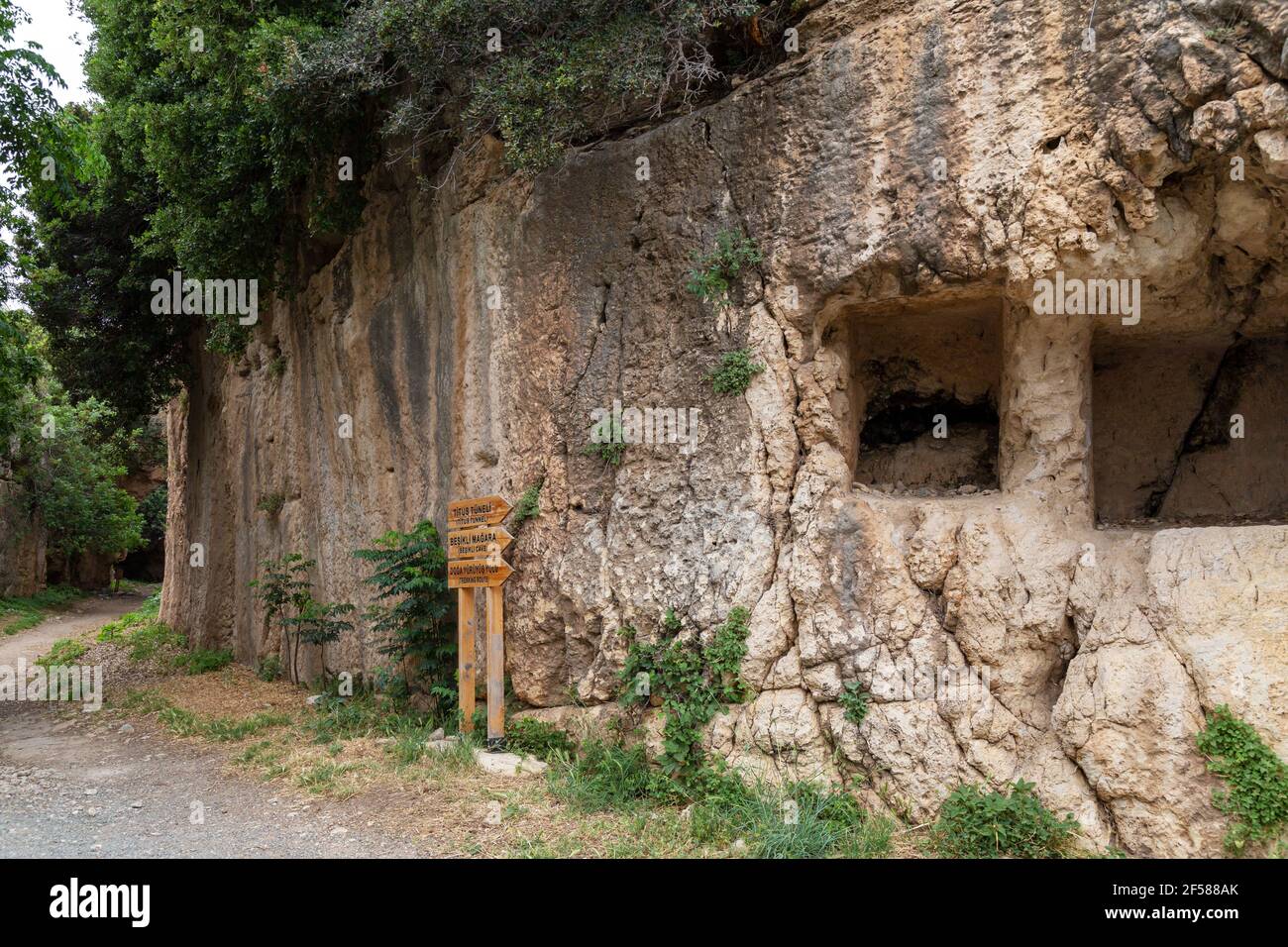 Besikli Cave Tomb Monument in Antakya (Antioch). In tombs, 12 rock ...