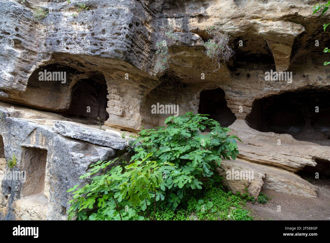 Besikli Cave Tomb Monument in Antakya (Antioch). In tombs, 12 rock ...