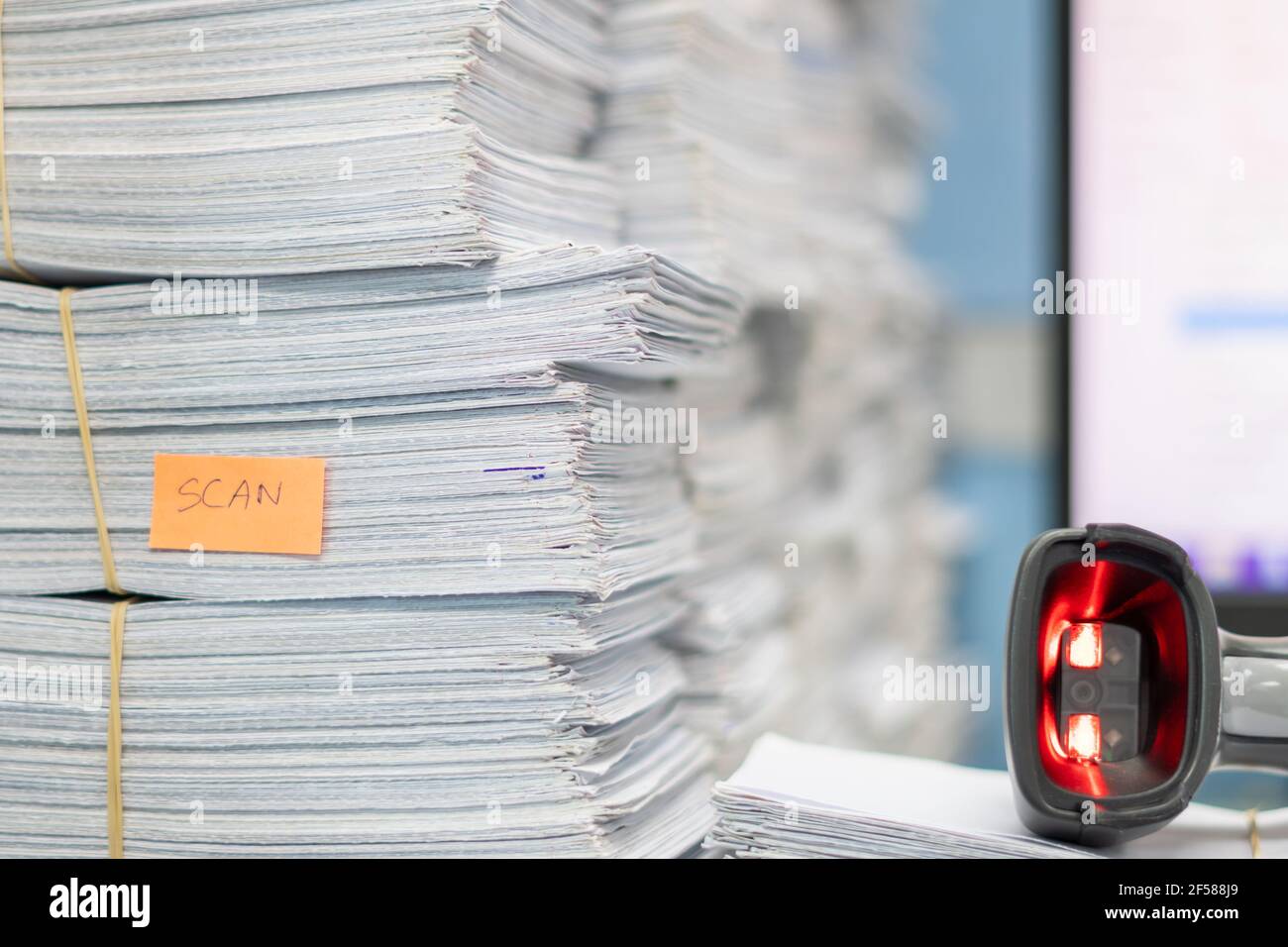 Scanned white paper hi-res stock photography and images - Alamy
