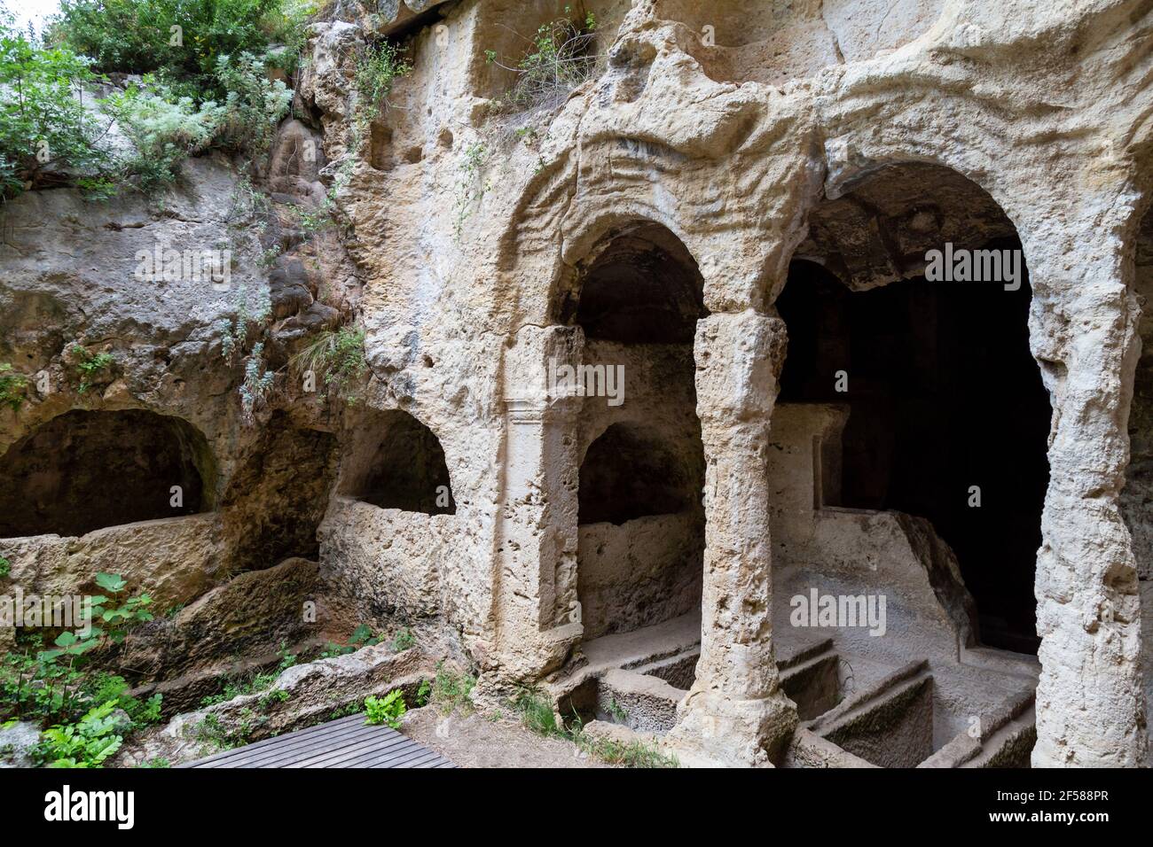 Besikli Cave Tomb Monument in Antakya (Antioch). In tombs, 12 rock ...