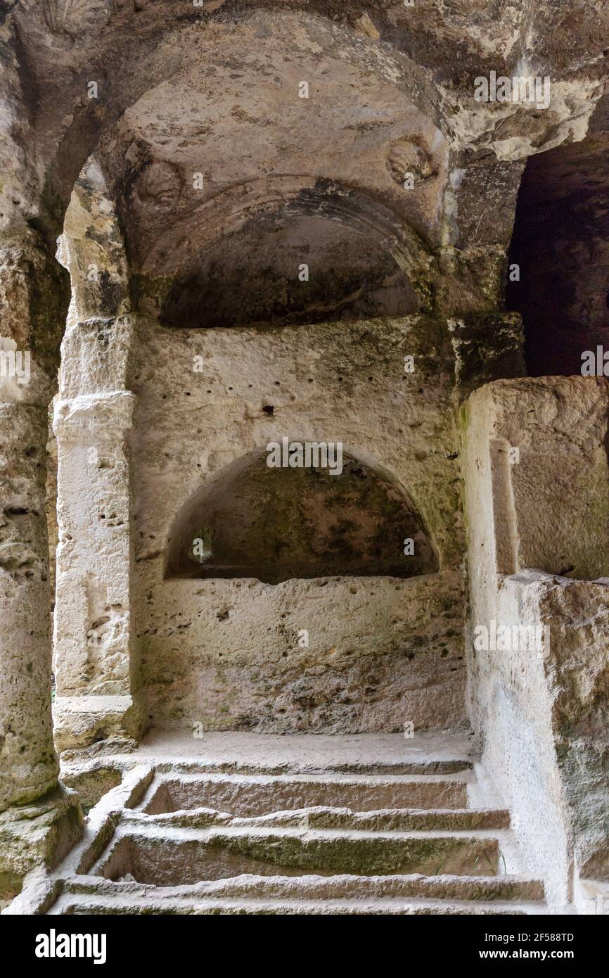 Besikli Cave Tomb Monument in Antakya (Antioch). In tombs, 12 rock ...