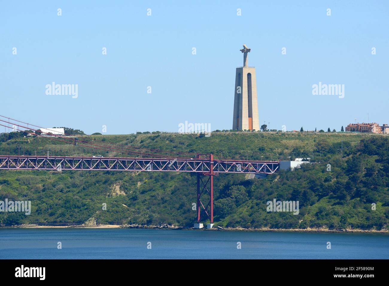 Christ the King statue (Portuguese: Cristo-Rei) in Lisbon, Portugal ...