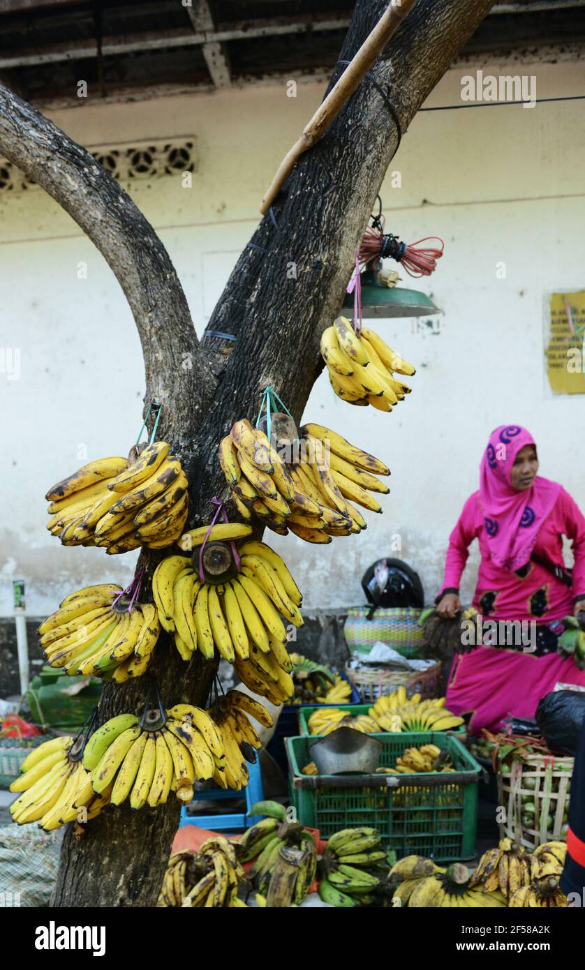The vibrant and colorful market in Banyuwangi, East Java, Indonesia ...