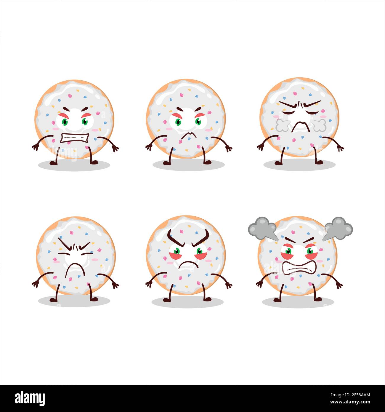 Angry donut mascot cartoon hi-res stock photography and images - Alamy