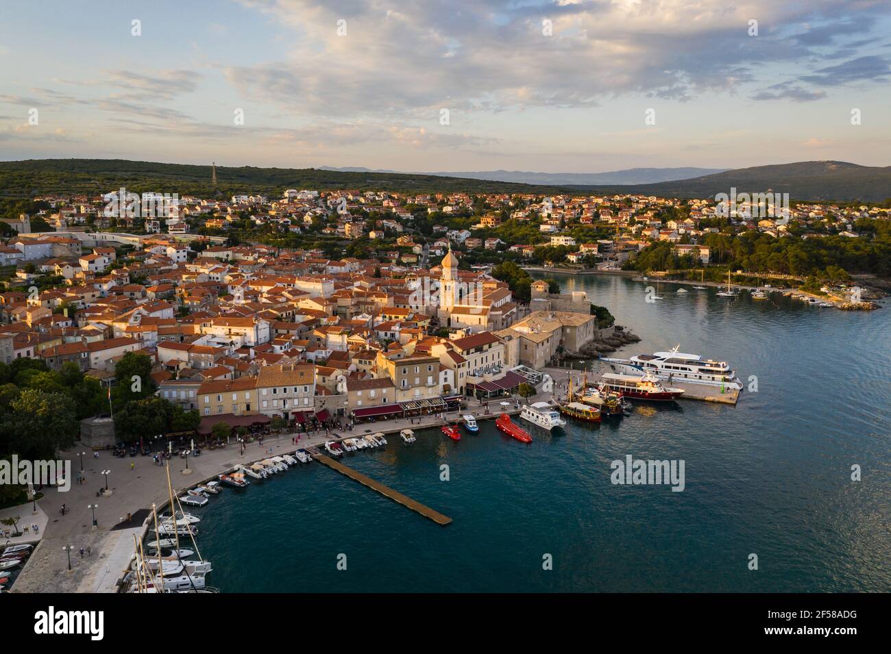 Drone over landscape adriatic sea hi-res stock photography and images ...