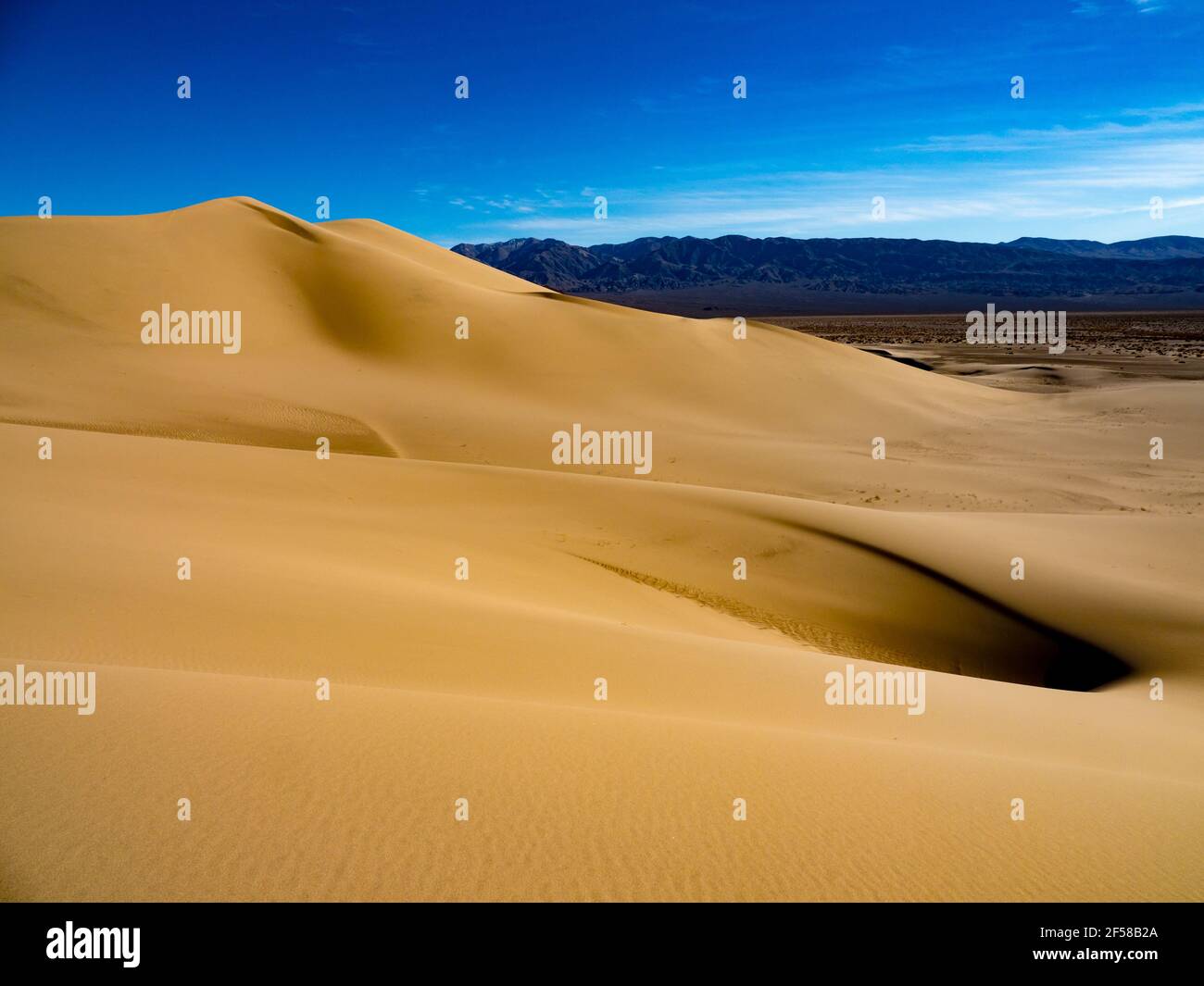 The Ibex dunes in remote Death Valley National Park, California, USA ...