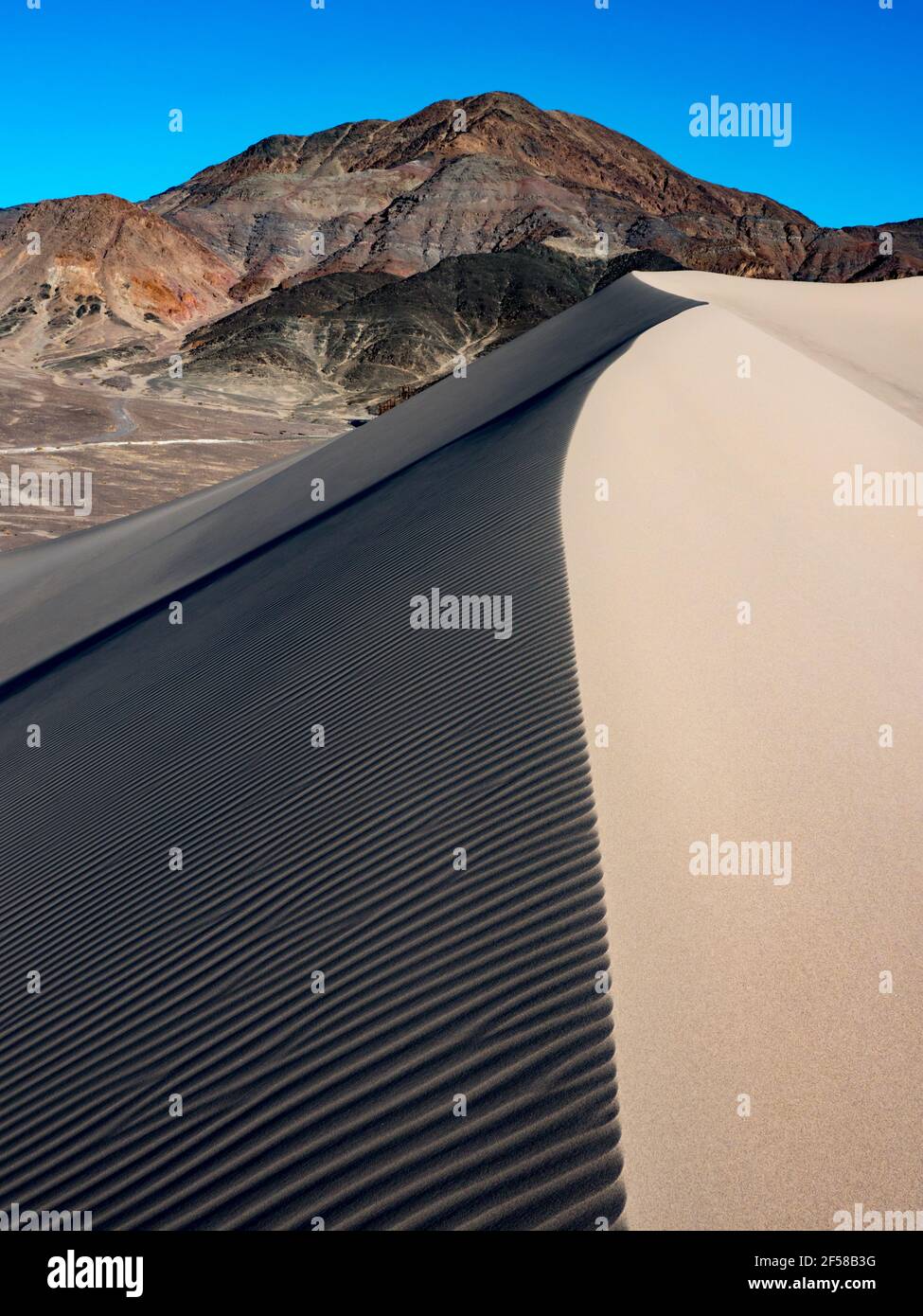 The Ibex dunes in remote Death Valley National Park, California, USA ...