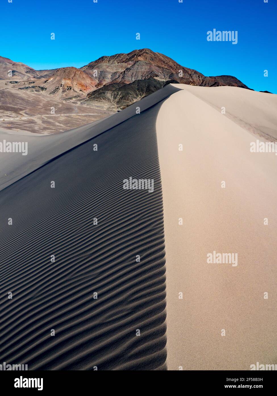 The Ibex dunes in remote Death Valley National Park, California, USA ...