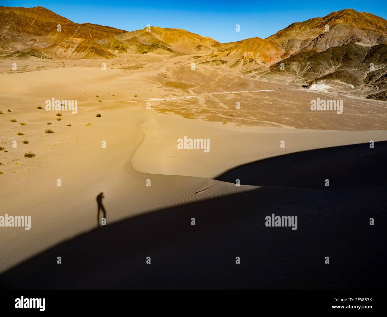 The Ibex dunes in remote Death Valley National Park, California, USA ...