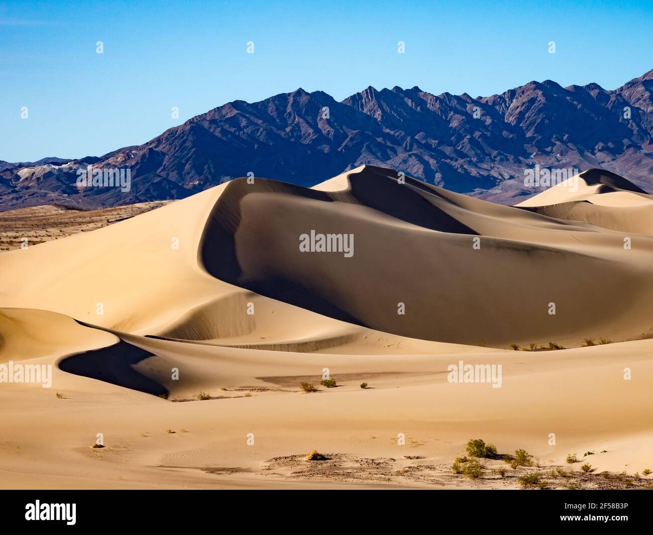 The Ibex dunes in remote Death Valley National Park, California, USA ...
