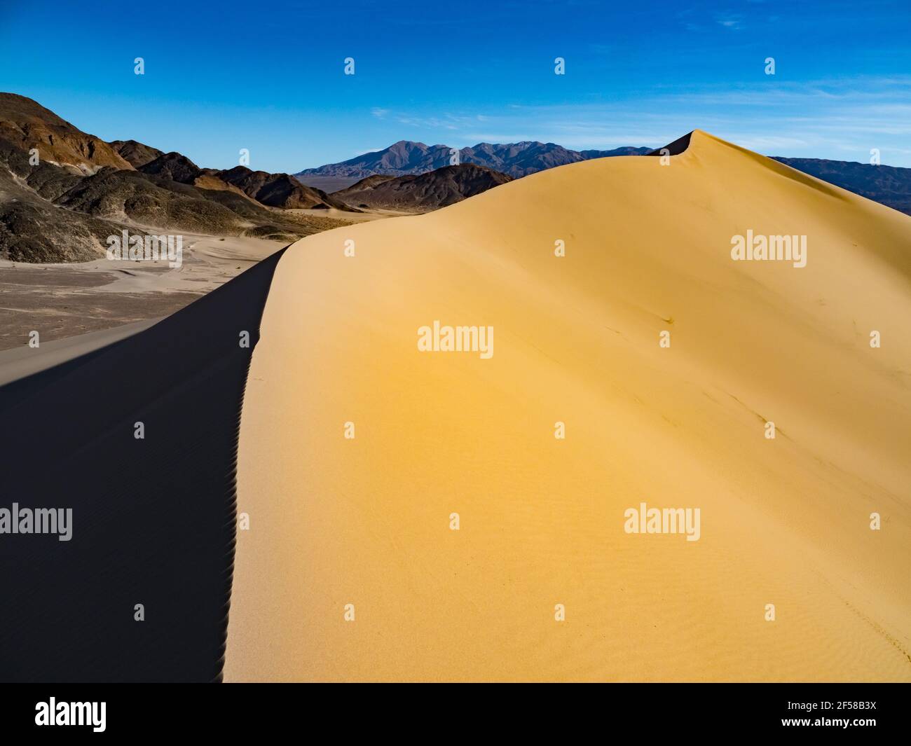 The Ibex dunes in remote Death Valley National Park, California, USA ...