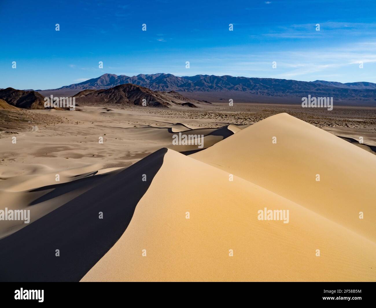 The Ibex dunes in remote Death Valley National Park, California, USA ...