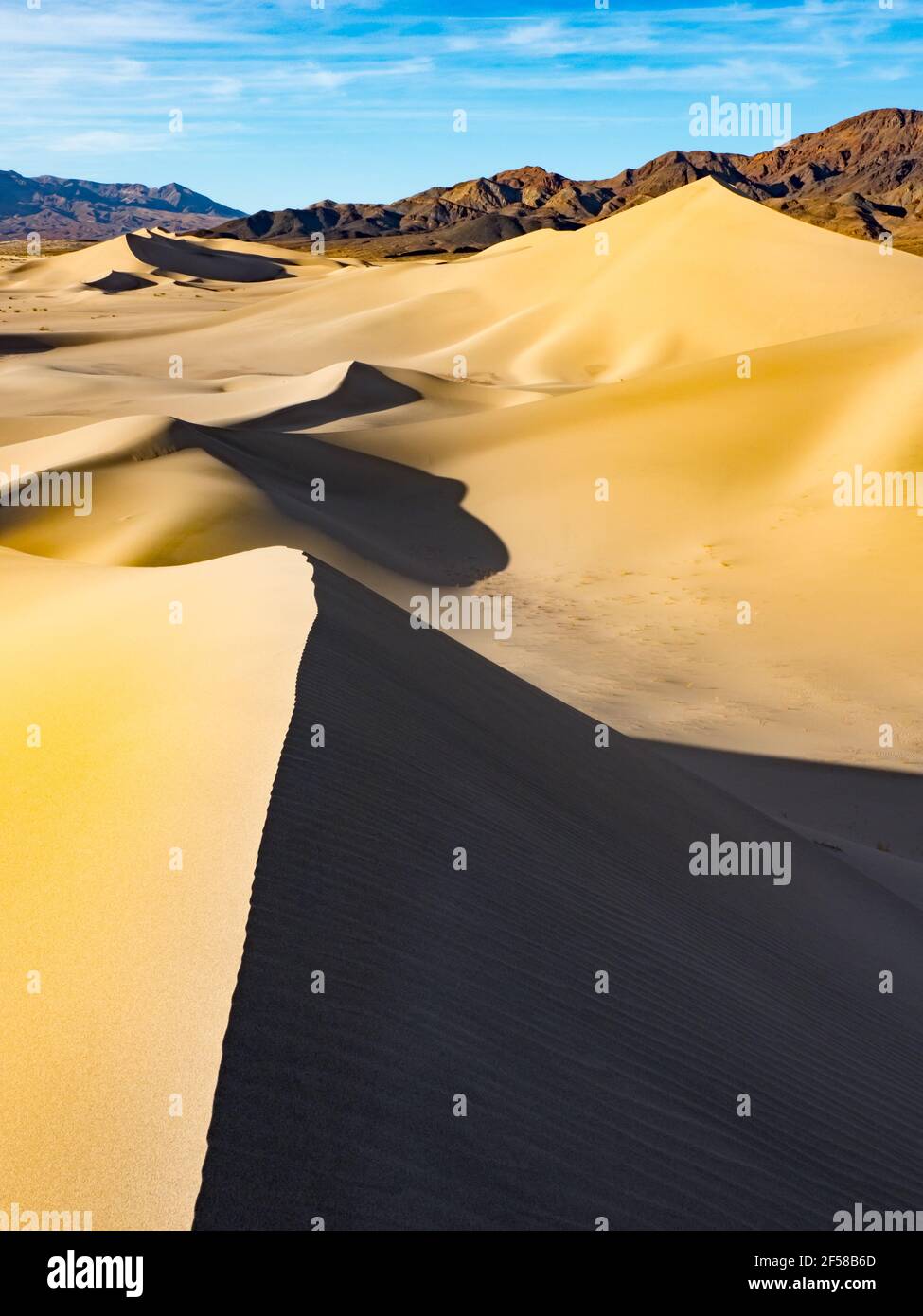 The Ibex dunes in remote Death Valley National Park, California, USA ...