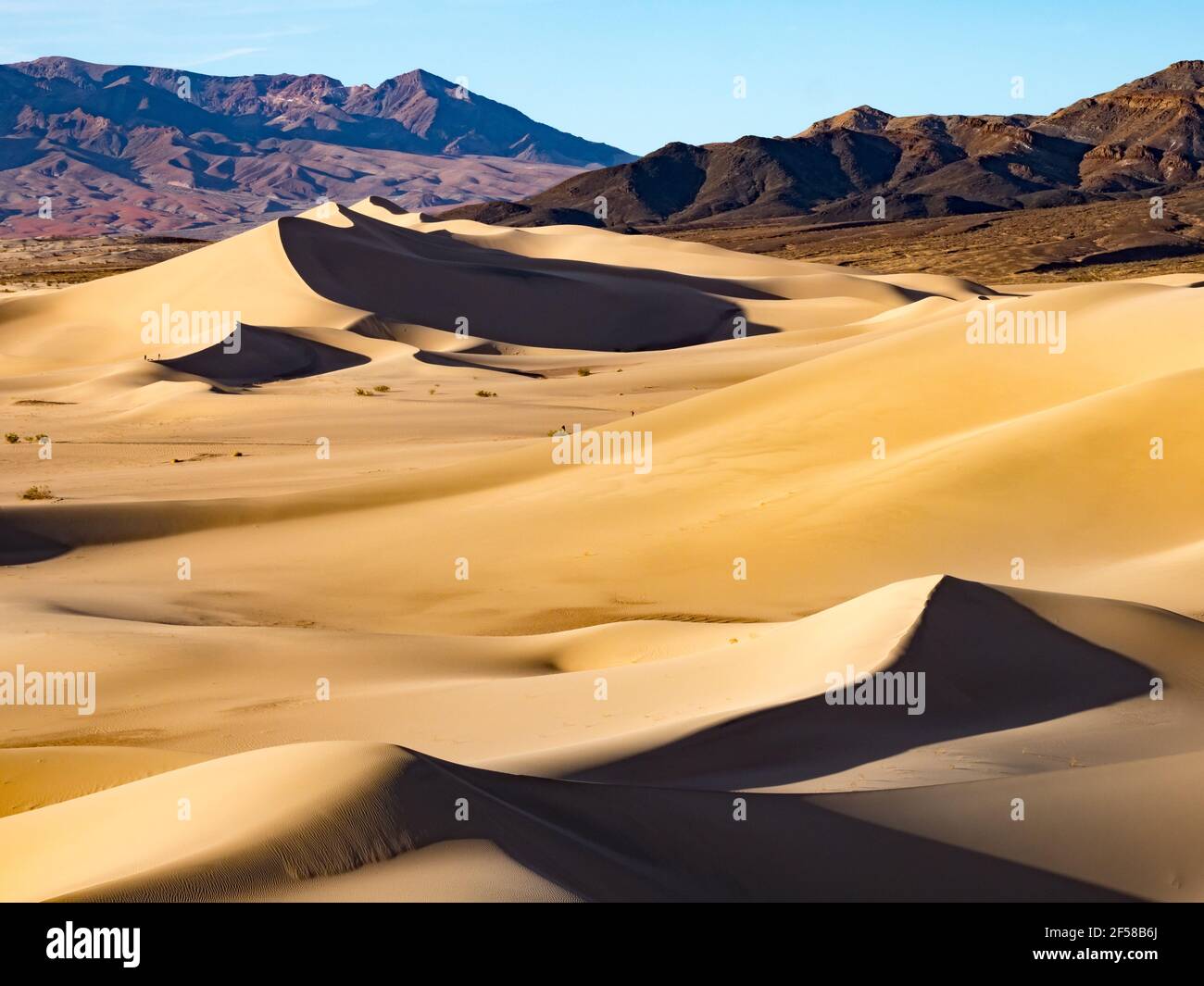 The Ibex dunes in remote Death Valley National Park, California, USA ...