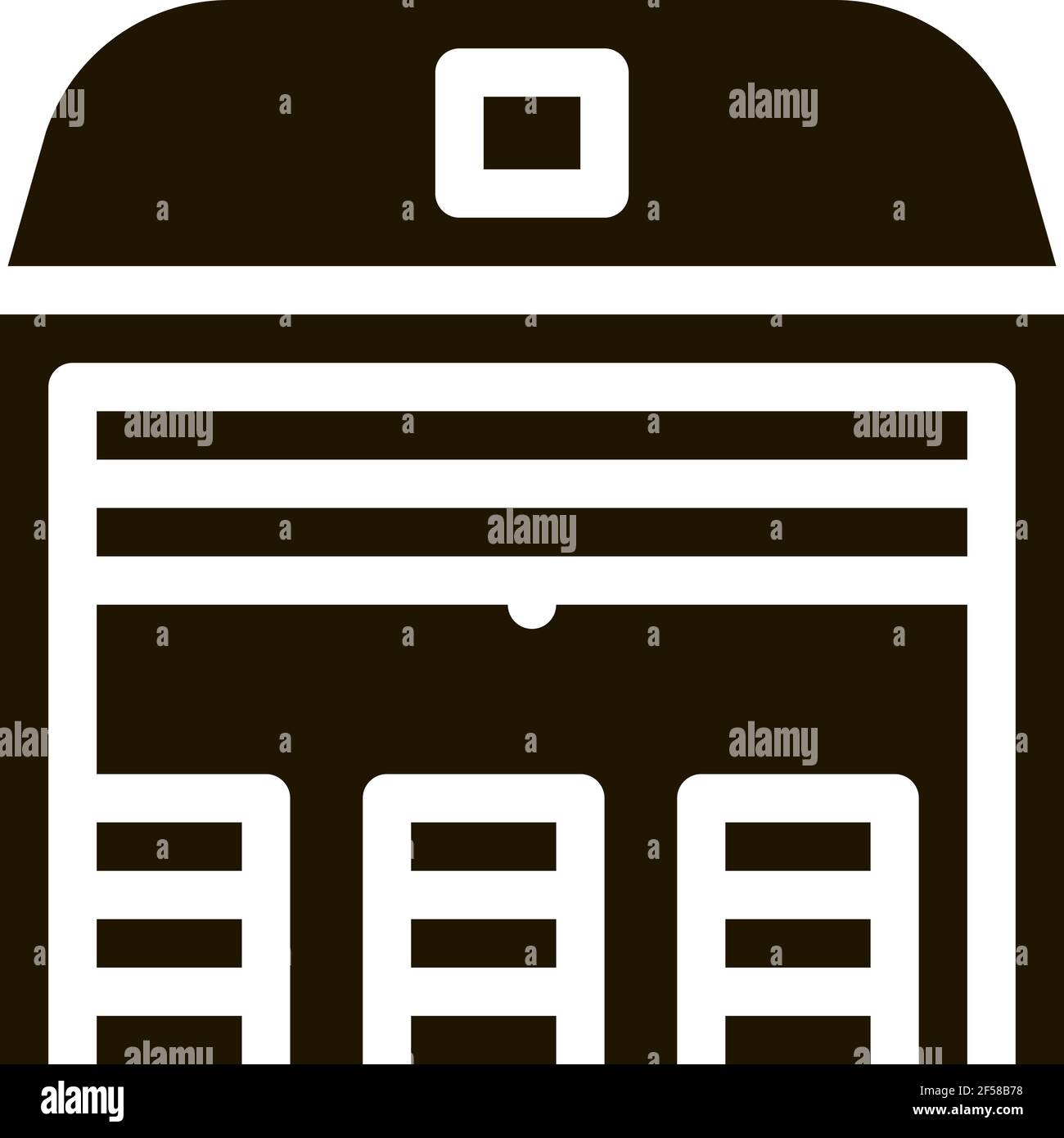 storage garage icon Vector Glyph Illustration Stock Vector Image & Art ...