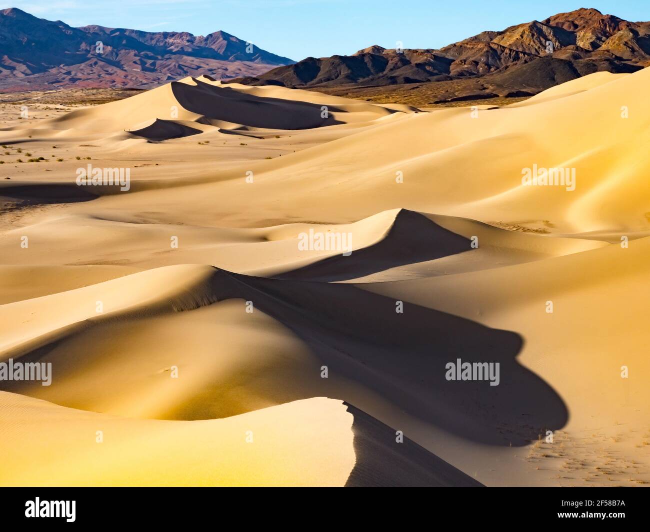 The Ibex dunes in remote Death Valley National Park, California, USA ...