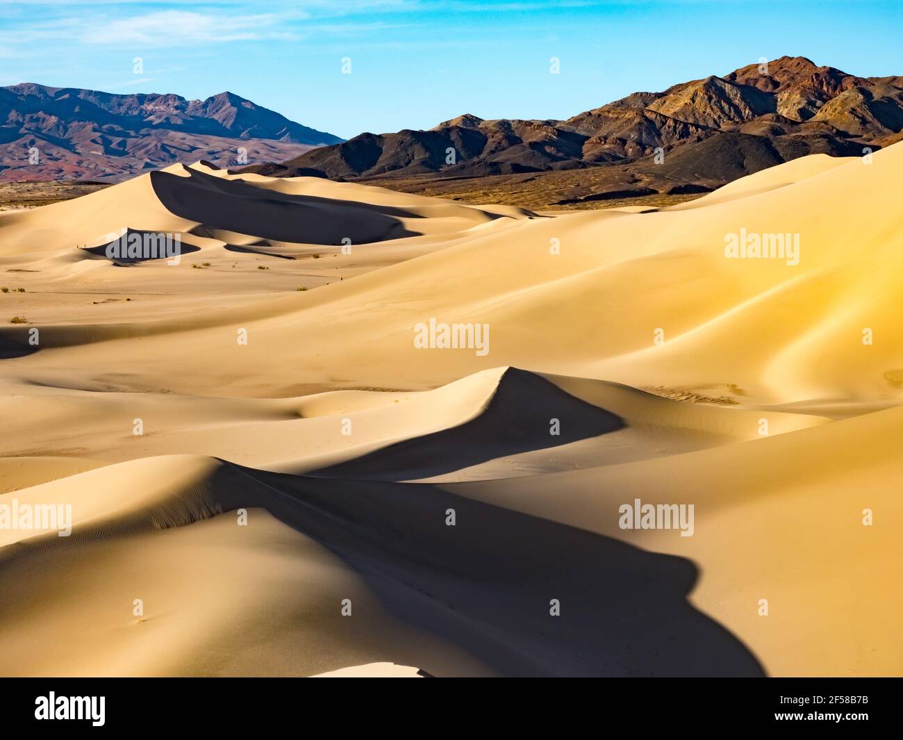 The Ibex dunes in remote Death Valley National Park, California, USA ...