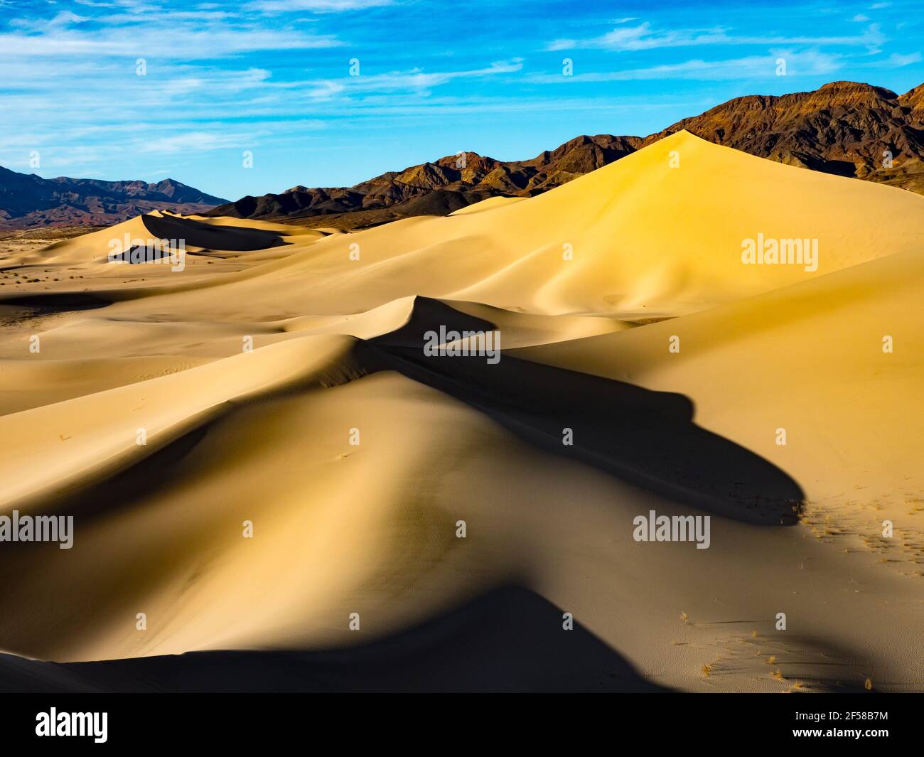 The Ibex dunes in remote Death Valley National Park, California, USA ...