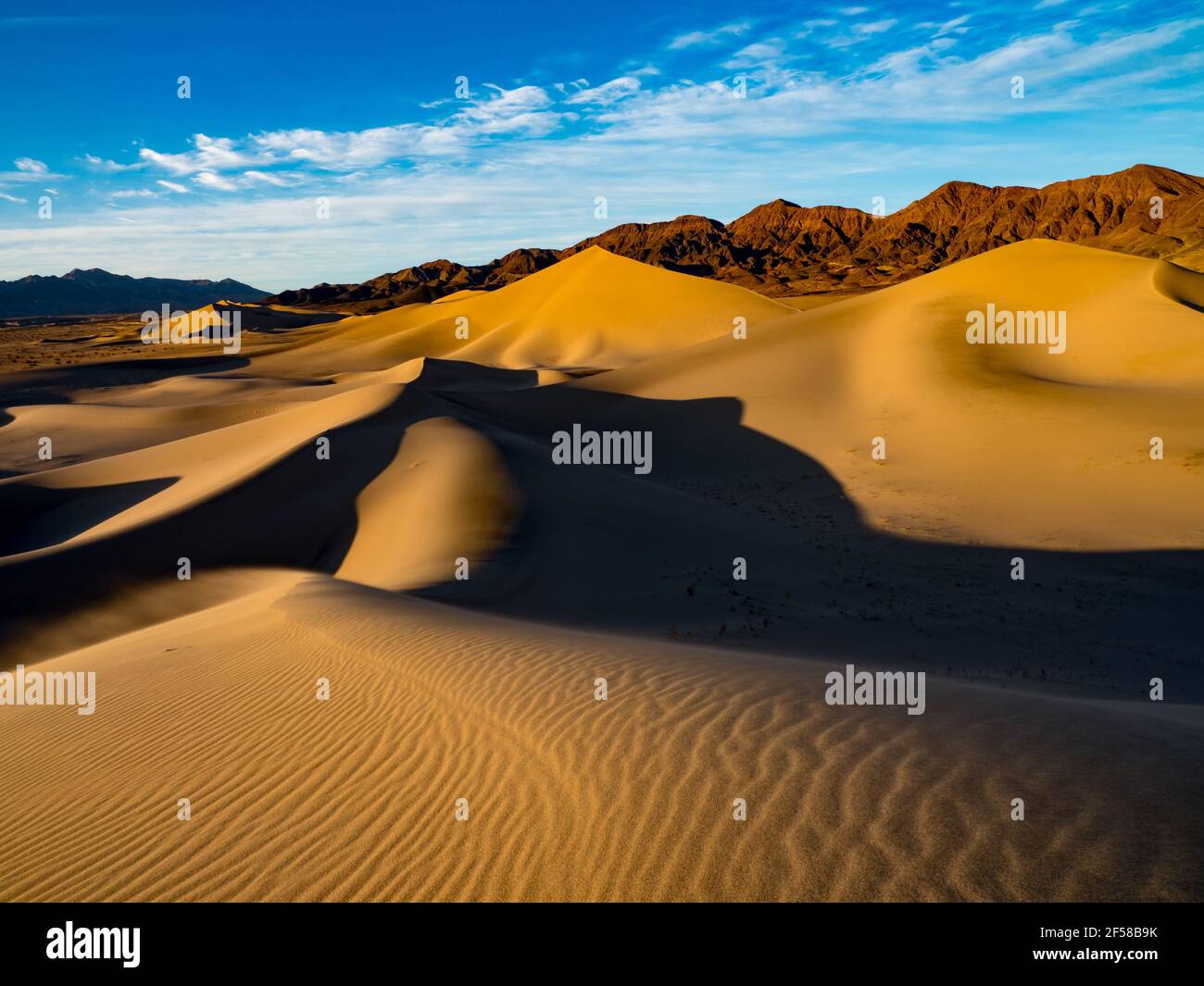 The Ibex dunes in remote Death Valley National Park, California, USA ...