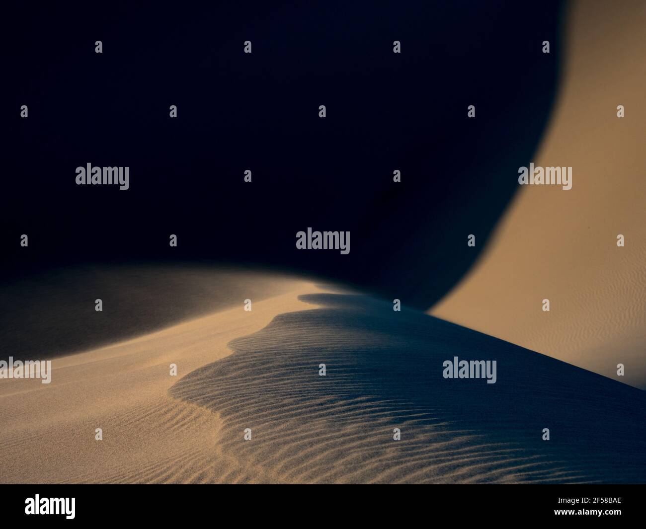 The Ibex dunes in remote Death Valley National Park, California, USA ...