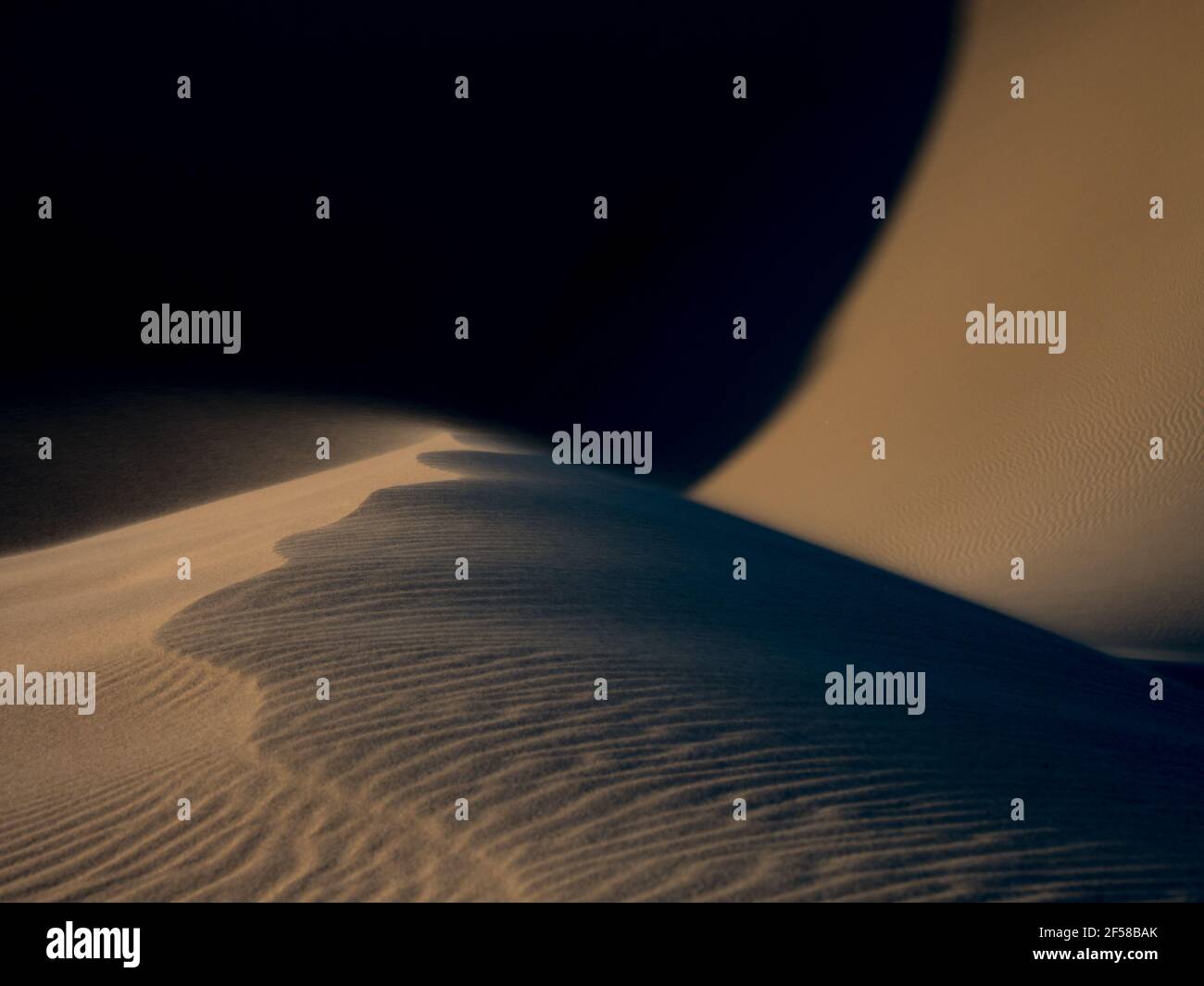 The Ibex dunes in remote Death Valley National Park, California, USA ...