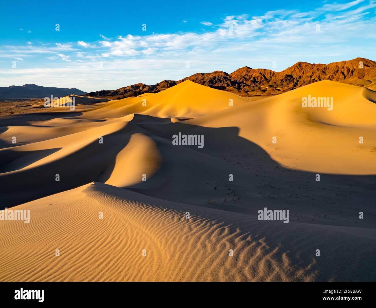 The Ibex dunes in remote Death Valley National Park, California, USA ...