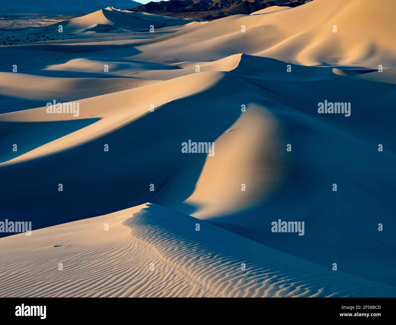 The Ibex dunes in remote Death Valley National Park, California, USA ...