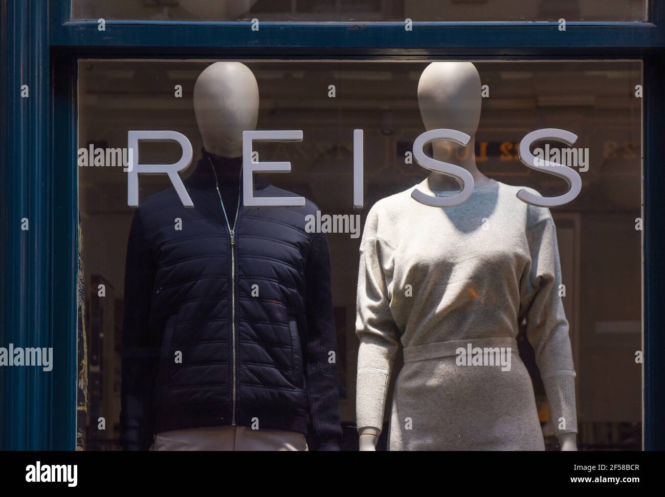 Reiss shop window seen in central London, Leadenhall Market. (Photo by ...