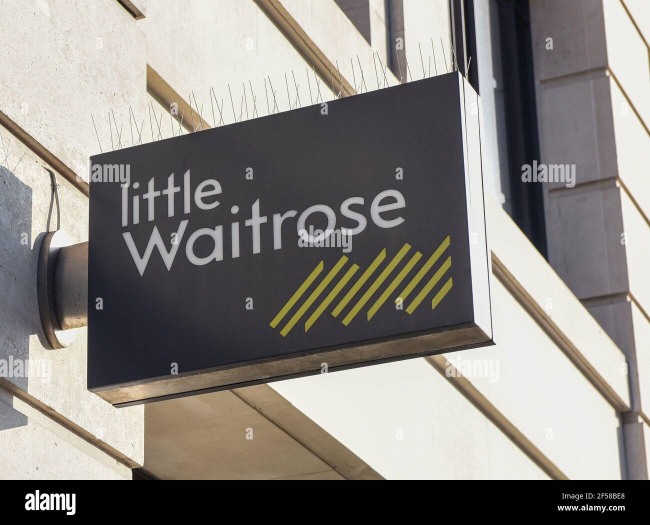 London, UK. 02nd Mar, 2021. British supermarket shop Little Waitrose ...