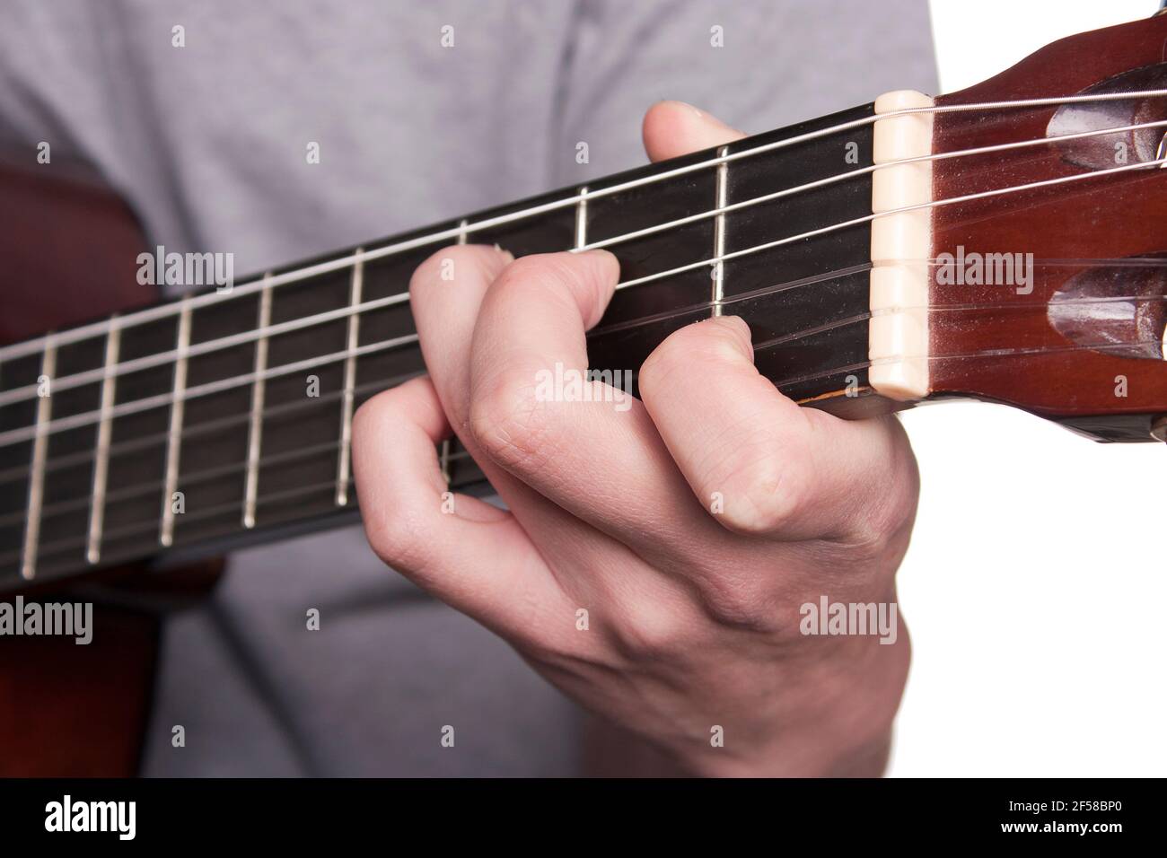 Musician playing guitar Stock Photo - Alamy