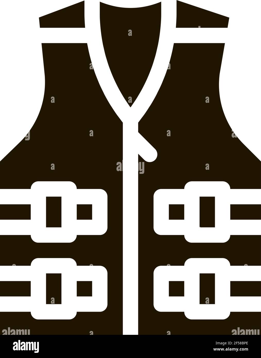 life vest icon Vector Glyph Illustration Stock Vector Image & Art - Alamy