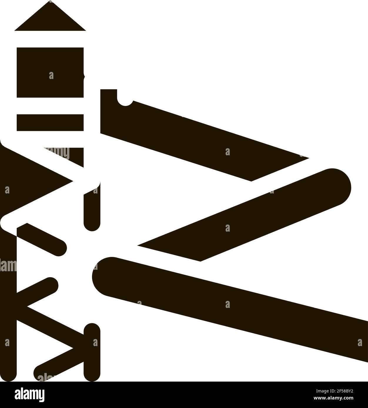 water slide icon Vector Glyph Illustration Stock Vector Image & Art - Alamy