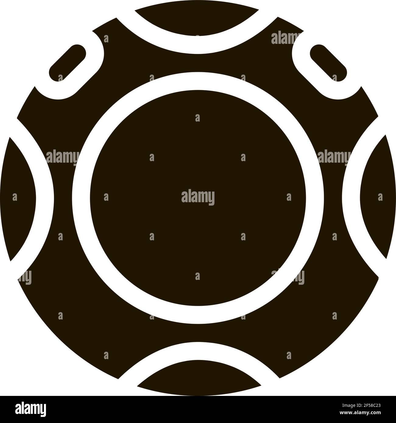 water rubber ring icon Vector Glyph Illustration Stock Vector Image ...
