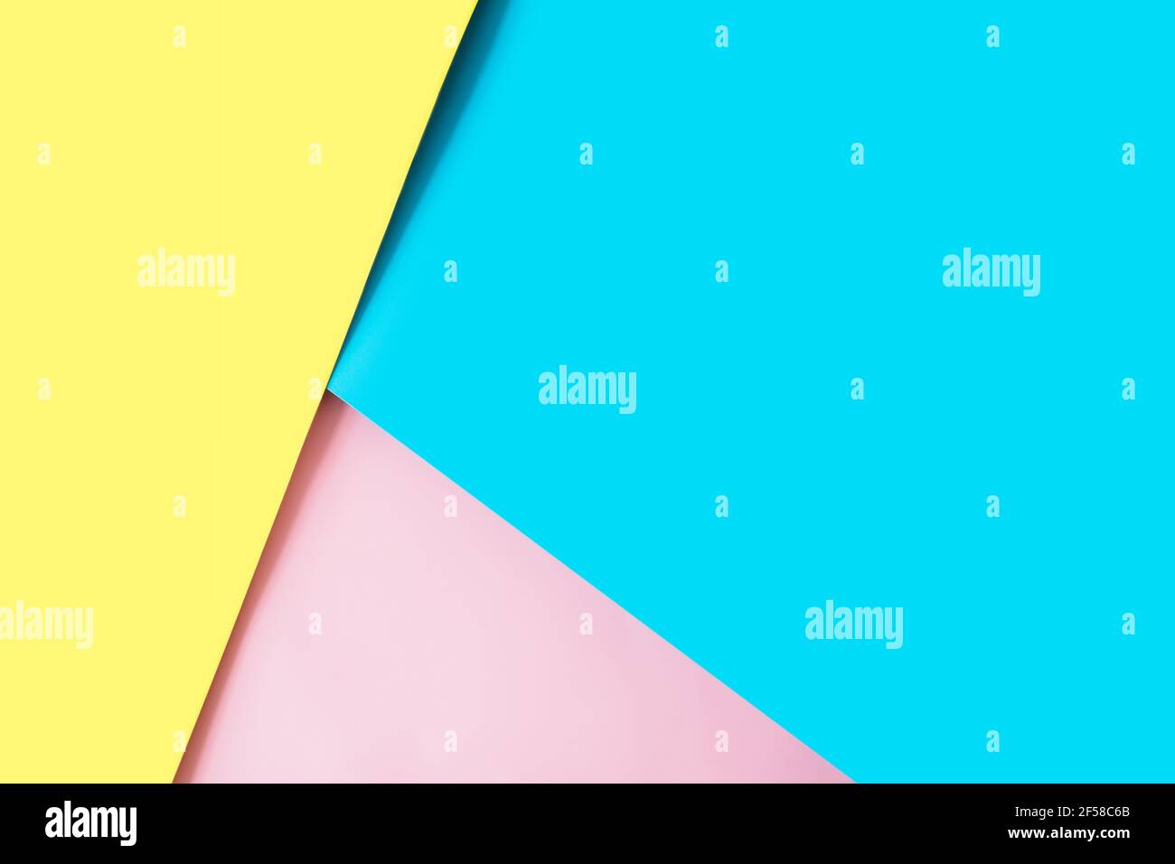 Background with multicolored sheets of paper placed geometrically ...