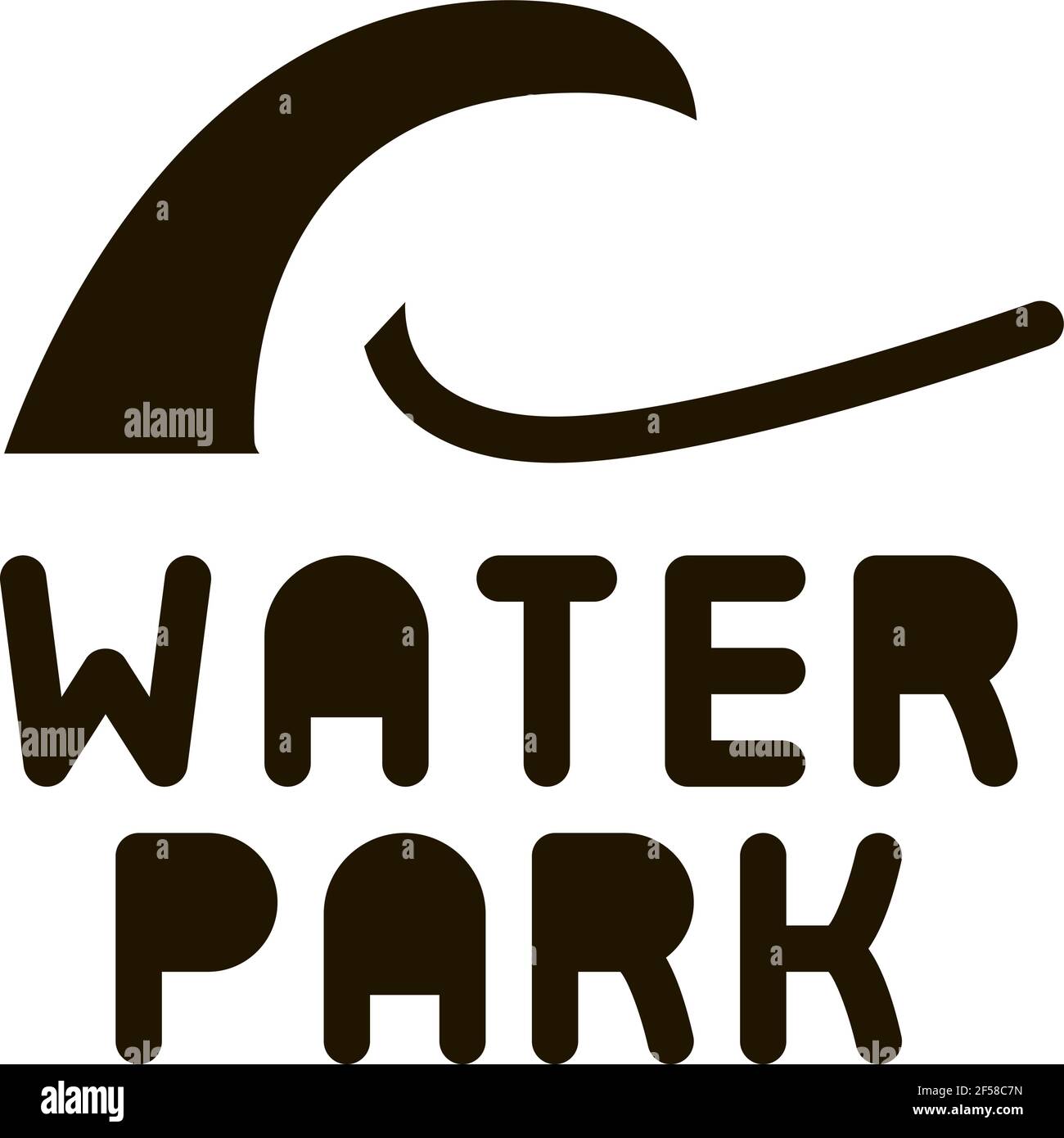 water park icon Vector Glyph Illustration Stock Vector Image & Art - Alamy