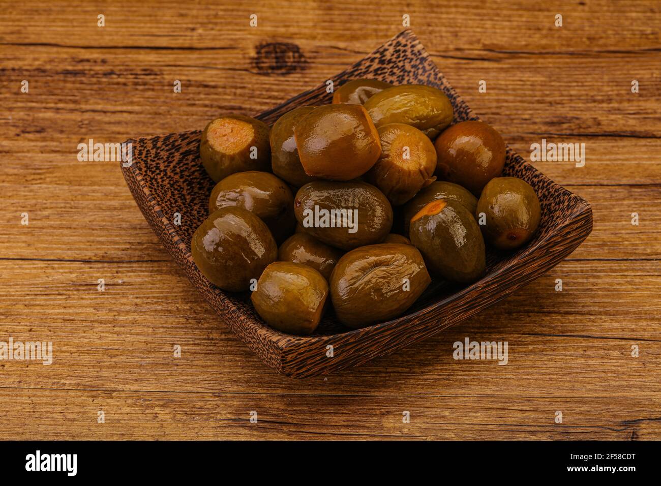 Marinated feijoa fruit in the bowl Stock Photo - Alamy