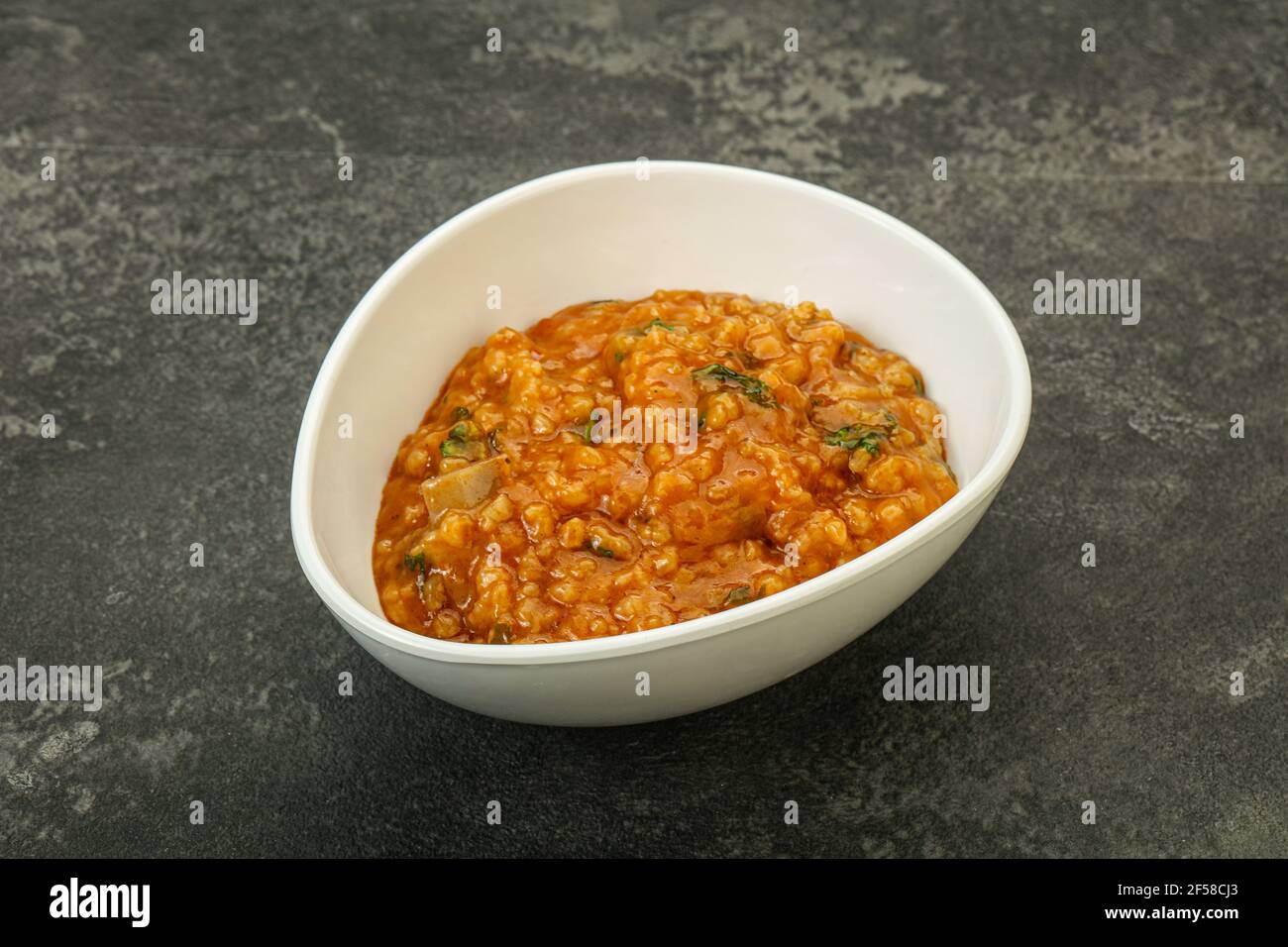 Traditional Georgian Kharcho soup with meat and spices Stock Photo - Alamy