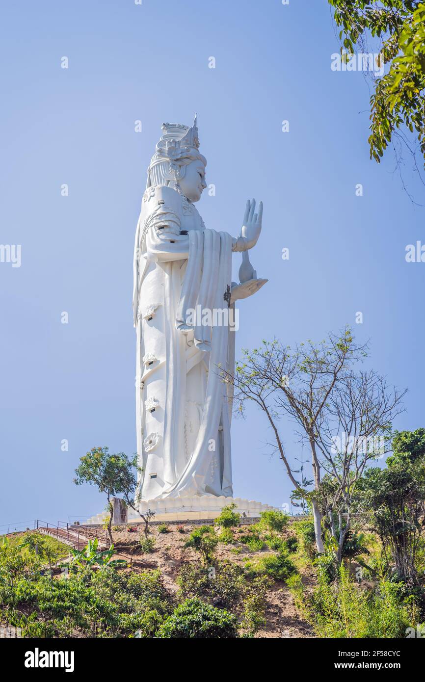 Majestic view of the Lady Buddha statue the Bodhisattva of Mercy ...