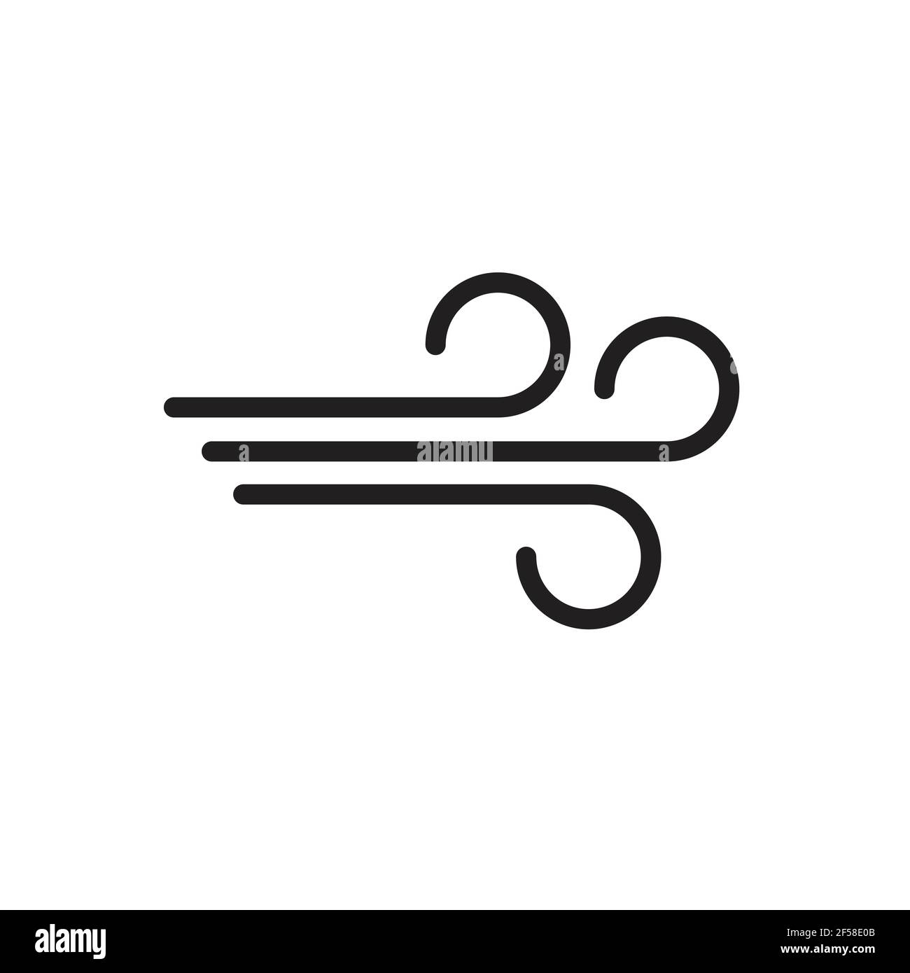 Wind icon vector for graphic design, logo, web site, social media ...