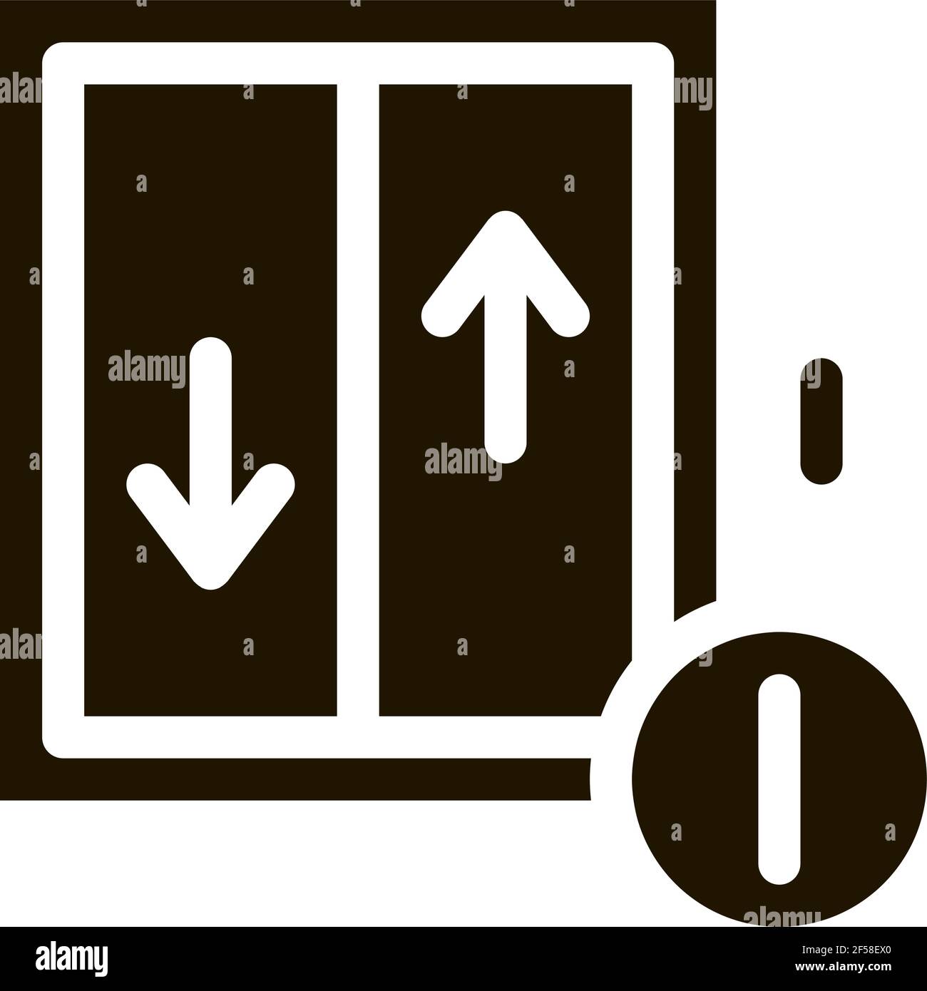 glass falling out of window icon Vector Glyph Illustration Stock Vector ...