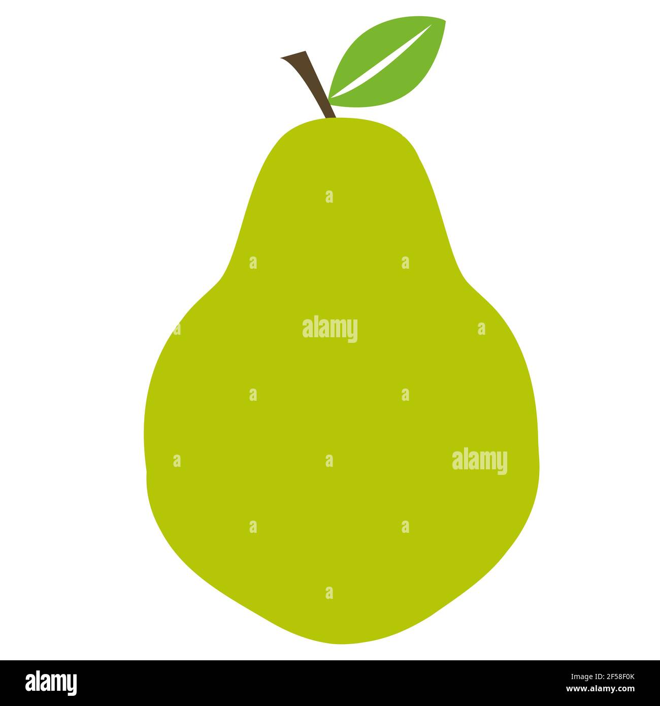 pear icon on white background. flat style. green pear sign. fresh pear ...