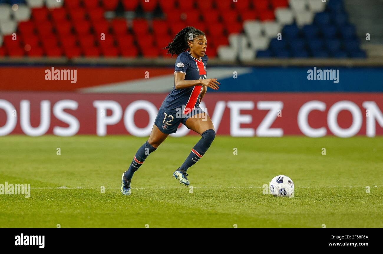 LAWRENCE Audrey from PSG in action during the match between PSG/LYON ...